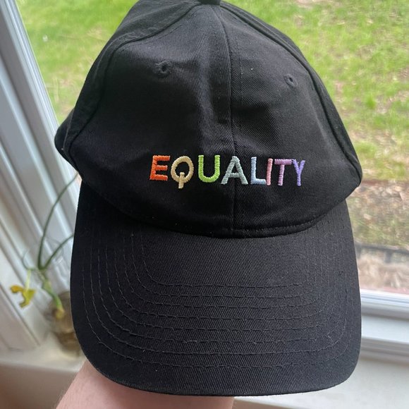 H&M | Accessories | H M Equality Hat Black Rainbow Pride | Poshmark